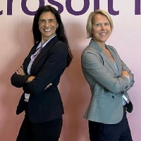 Emma Skygebjerg, Global VP Microsoft Alliances, and Katrin Henkel ...